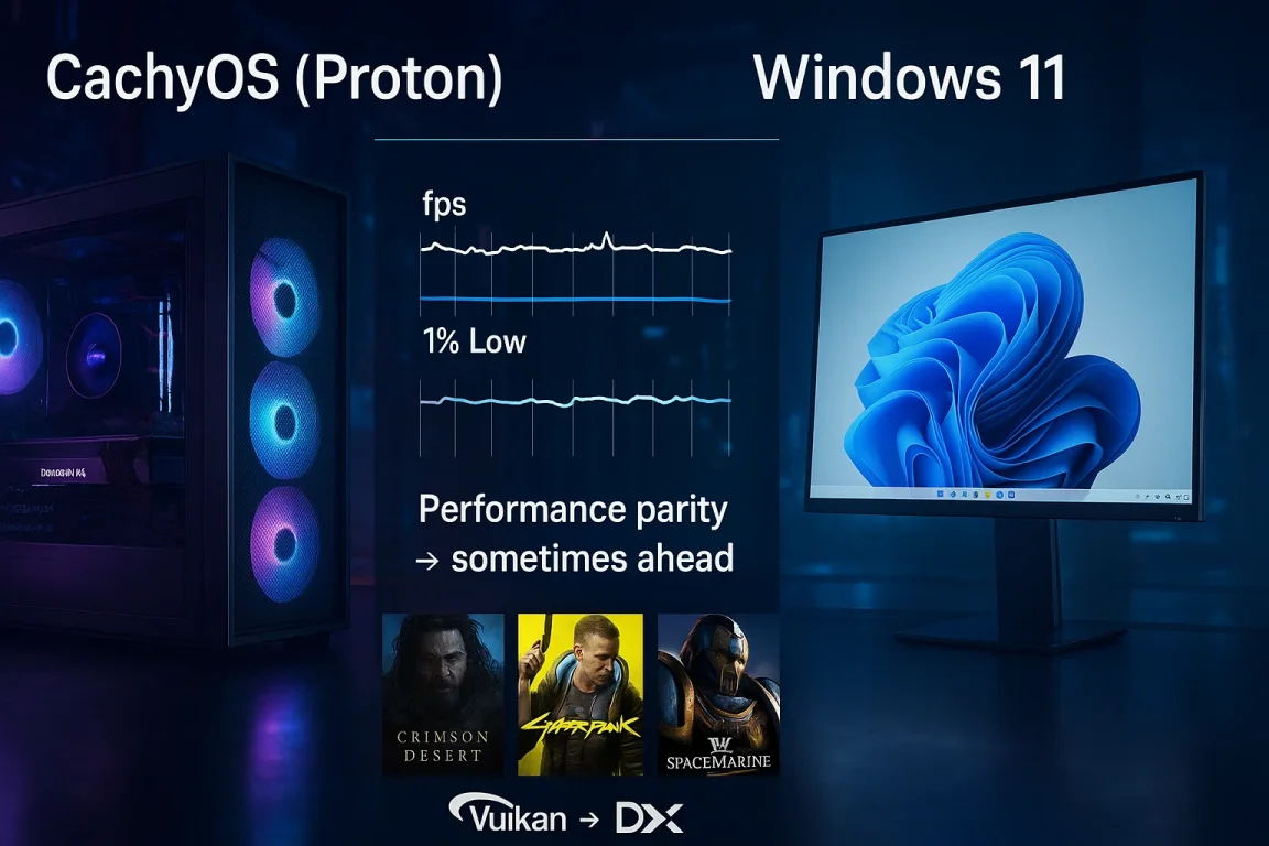 CachyOS vs Windows 11: Linux Gaming Beats Windows on AMD in Proton ...