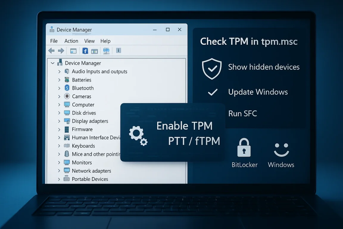 Security Devices Missing in Device Manager? Fix TPM Detection in ...