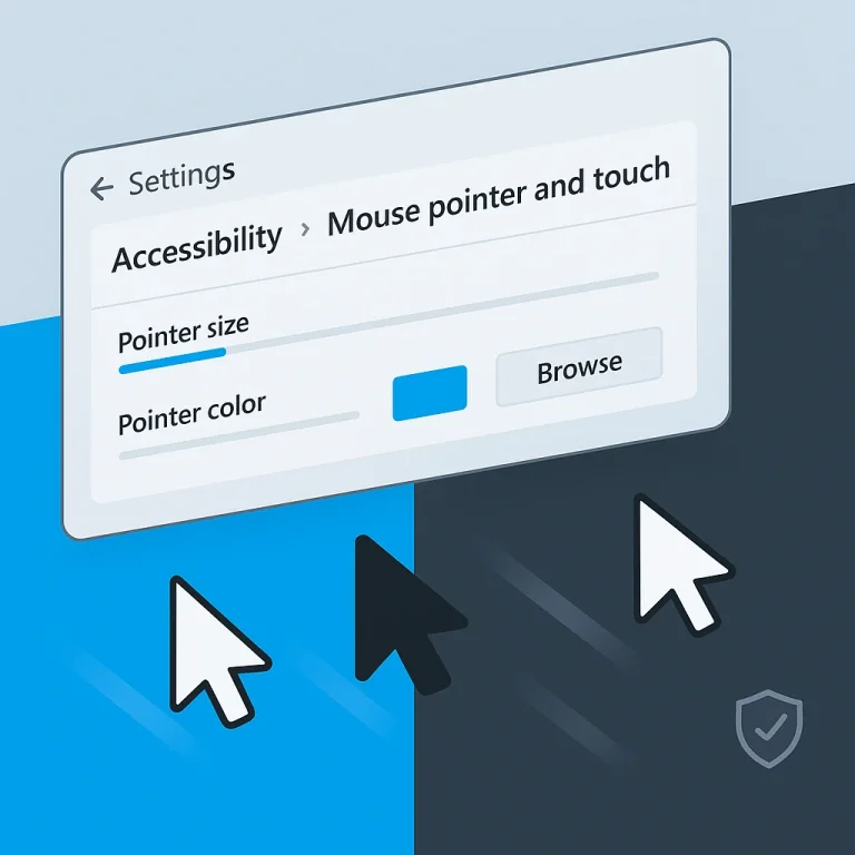 Customize Your Windows 11 Cursor: Accessibility Settings & Safer Cursor ...