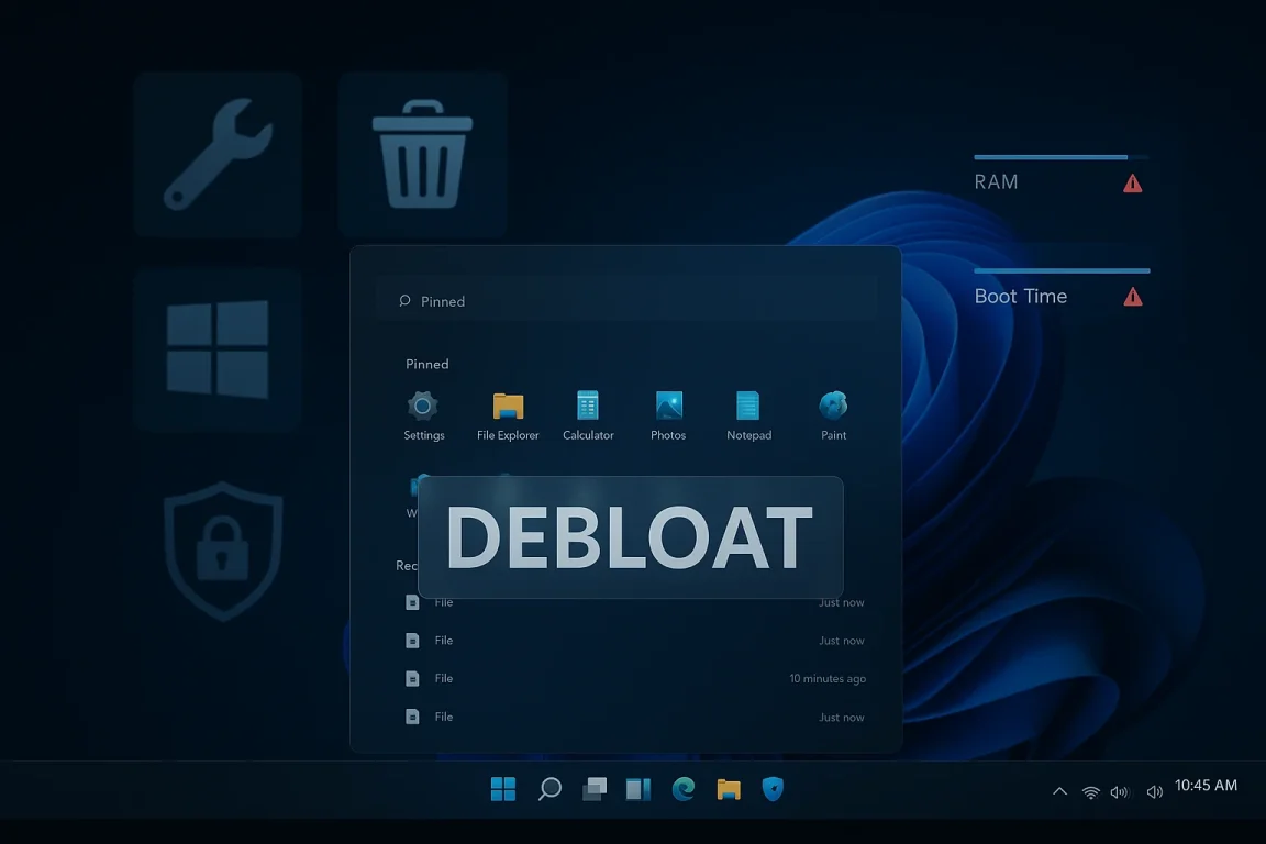 Windows 11 Debloat Tools Tested: Small Gains, Big Risks (Tiny11 & More ...
