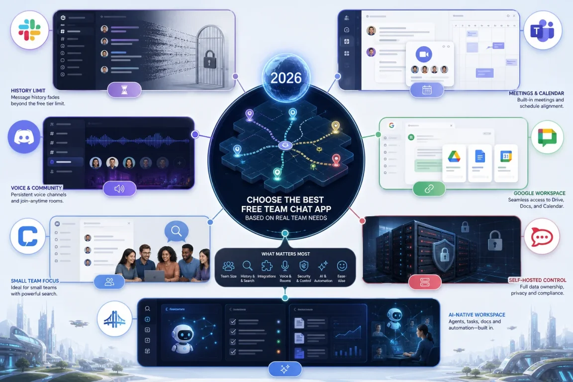 Best Free Team Chat App in 2026: Slack, Teams, Discord, Google Chat ...