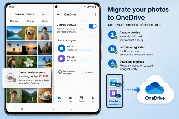 Samsung Galaxy Gallery OneDrive Sync Ends Sept 30, 2026: Migrate to ...