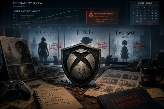 Xbox Studio Closures Threaten Ninja Theory, Double Fine, and Compulsion ...