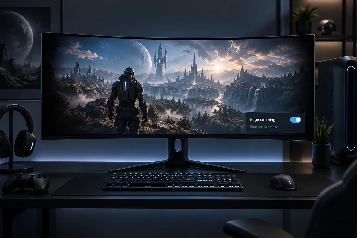 Alienware AW3926QW Tests Potential Toggle for OLED Edge Dimming