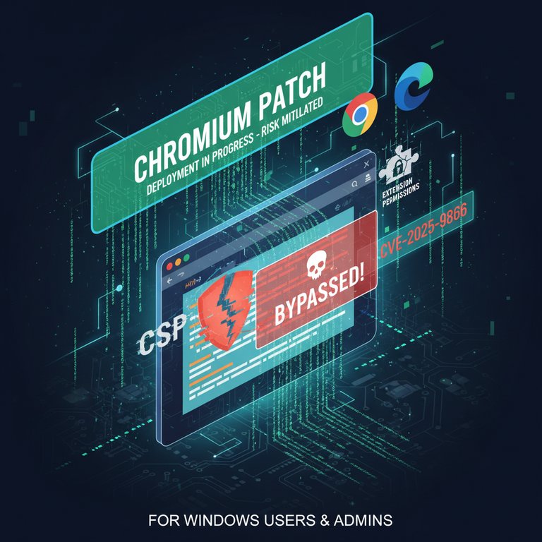 CVE-2025-9866: Chromium Extensions CSP Bypass and Patch Guide | Windows ...