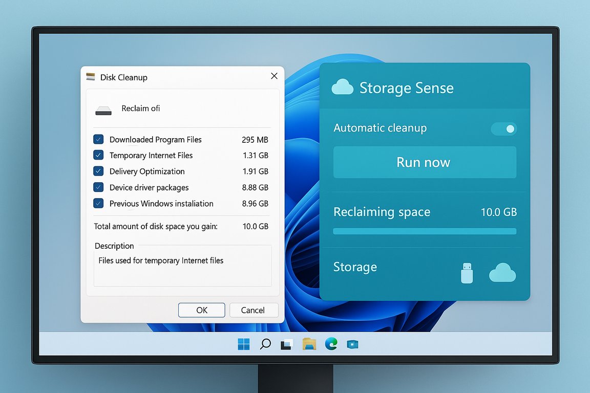 Free Disk Space in Windows 11 with Disk Cleanup and Storage Sense ...