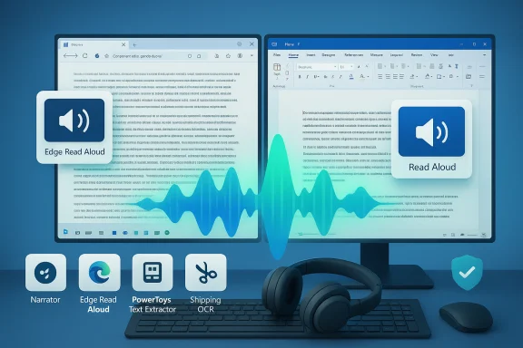 Windows 11 Read Aloud: Narrator, Edge, OCR, and Office Voice Tools ...