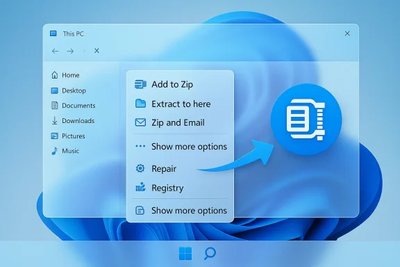 Add WinZip to Windows 11 Context Menu: 3 Practical Methods | Windows Forum