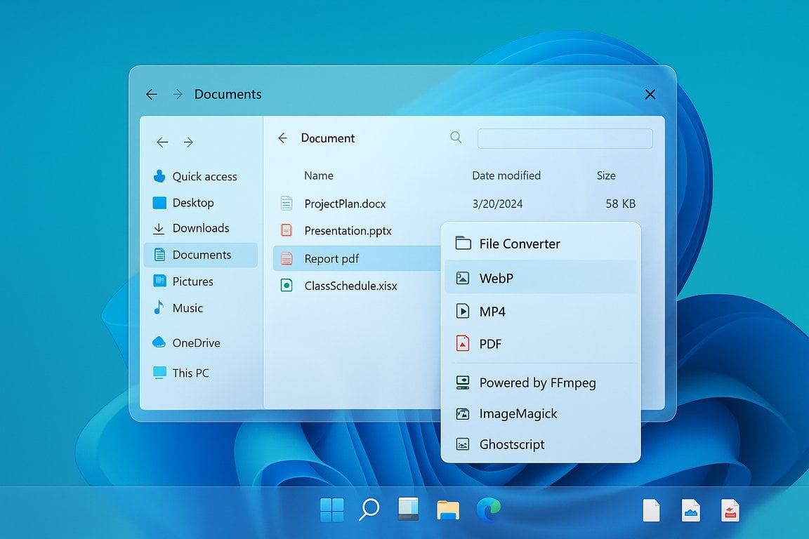 One-Click File Conversion in Windows 11 with File Converter | Windows Forum