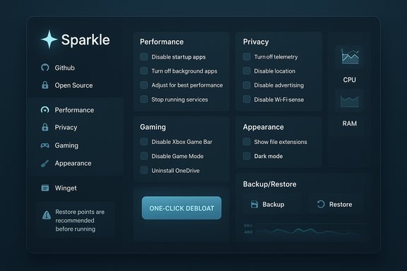 Sparkle: Open-Source Windows Debloat and Optimization Tool with ...
