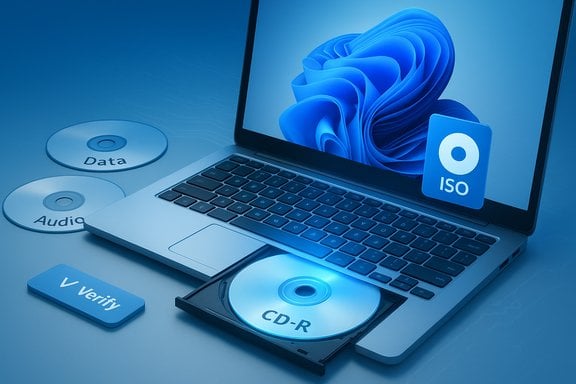 Burn CDs on Windows 11: Data, Audio, and ISO with Built-In Tools ...