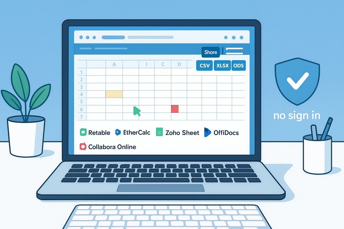 Top No Login Spreadsheet Apps for Fast Frictionless Editing on Windows ...