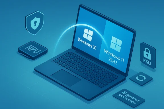 Windows 10 End of Support: Upgrading to Windows 11 25H2 and ESU ...