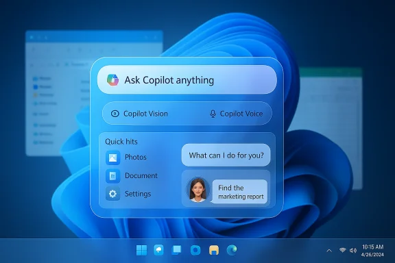 Ask Copilot on Windows 11: Taskbar AI, Vision, and Voice in Preview ...