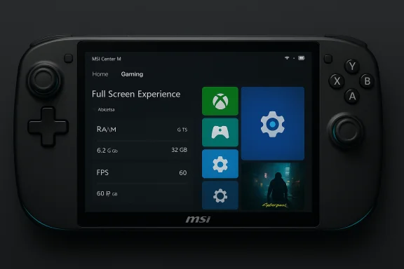 MSI Claw Gets Windows 11 Full Screen Experience: RAM Savings and Modest ...