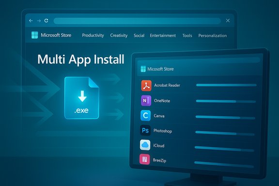 Microsoft Store Multi App Bundles: One Launcher for Fast App Install | Windows Forum