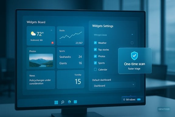 Windows 11 Insider Build 26220.7070: Faster Recovery, Widgets Redesign, SAC Toggle | Windows Forum