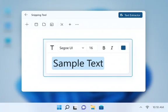 Windows Snipping Tool Adds Native Text Insertion and OCR Updates ...