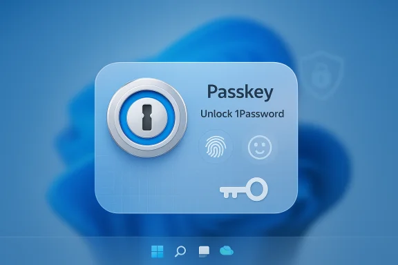 1Password Becomes Windows 11 System Passkey Manager with MSIX Build ...