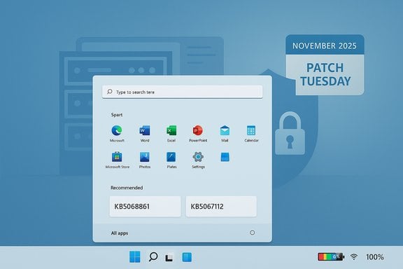 Windows 11 November Patch Tuesday 2025: Security fixes and Start menu ...