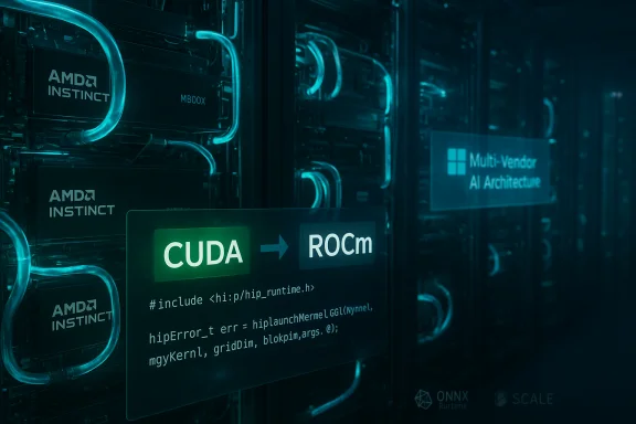Microsoft Aims to Break Nvidia CUDA Monopoly with AMD ROCm Toolkit ...