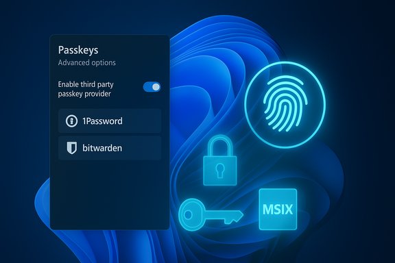 Windows 11 Adds Native Third Party Passkey Managers in November 2025 ...