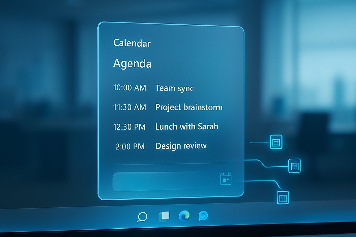 Windows 11 Agenda View Returns to Taskbar Calendar for Quick Glance ...
