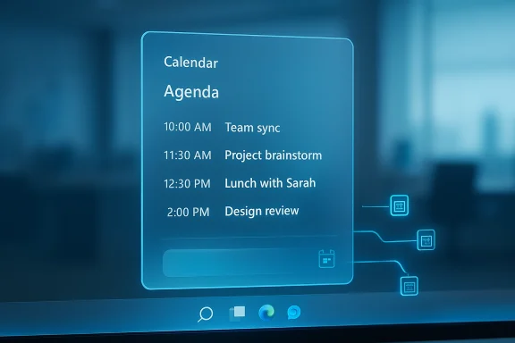 Windows 11 Agenda View Returns to Taskbar Calendar for Quick Glance ...