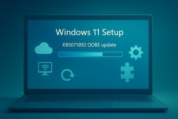 KB5071892: Windows 11 OOBE Update for 22H2 and 23H2 First Sign-In ...