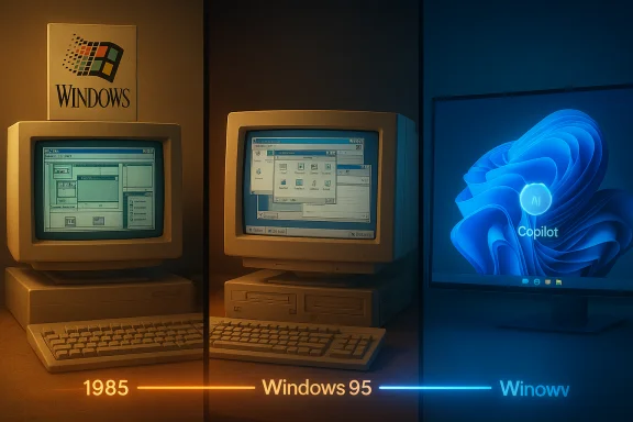 Windows at 40: From Windows 1.0 to Copilot and Copilot+ PCs | Windows Forum