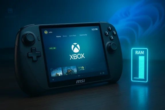 MSI Claw Gains Windows 11 Xbox Full Screen Experience for Memory ...