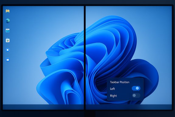 Move Windows 11 Taskbar Left: Official Alignment vs Vertical Dock | Windows Forum
