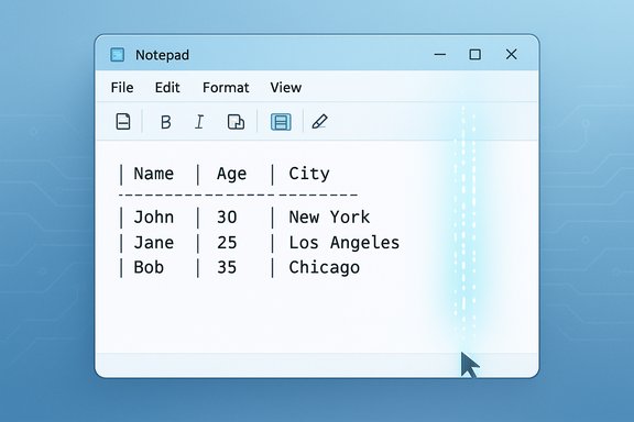Notepad on Windows 11 Gains Tables and Streaming AI Features | Windows ...