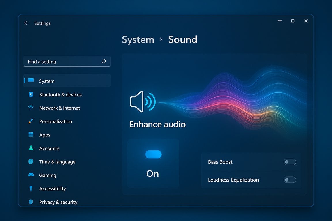 Windows 11 Enhance audio: where to find it and how it helps | Windows Forum