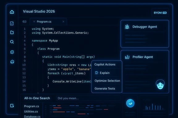 Visual Studio 2026 November Update Delivers Agentic Copilot Workflows ...