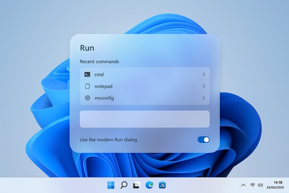 Windows 11 Modern Run Dialog arrives with Fluent UI in Insider builds | Windows Forum