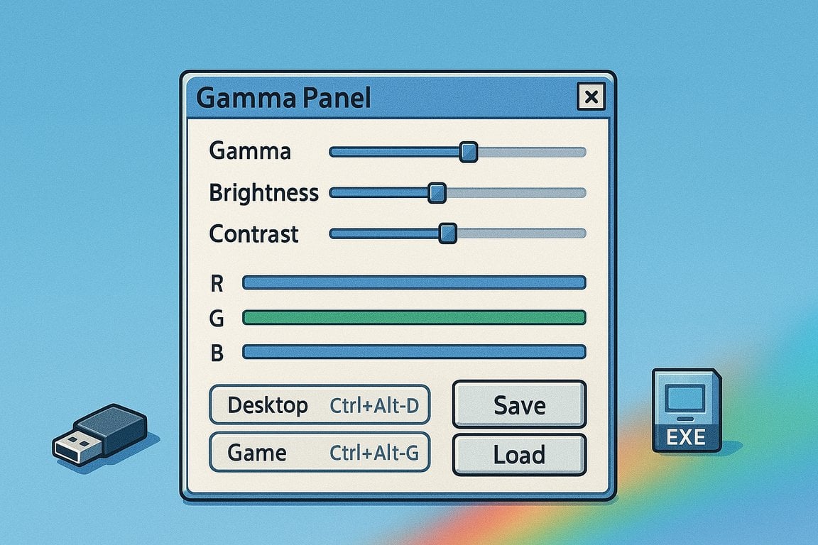 Gamma Panel: Portable Windows Tool for Quick Gamma Brightness and ...
