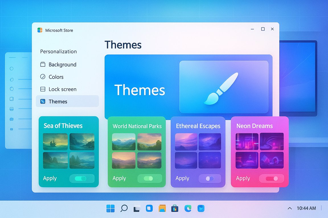 Windows 11 Themes Hub: One‑Click Personalization in Microsoft Store ...