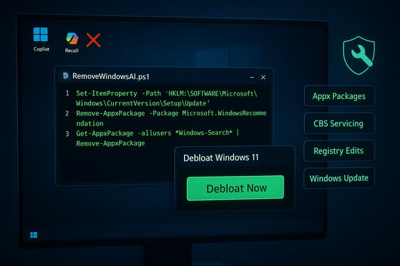 RemoveWindowsAI: Debloat Windows 11 AI Features for Privacy and Control | Windows Forum