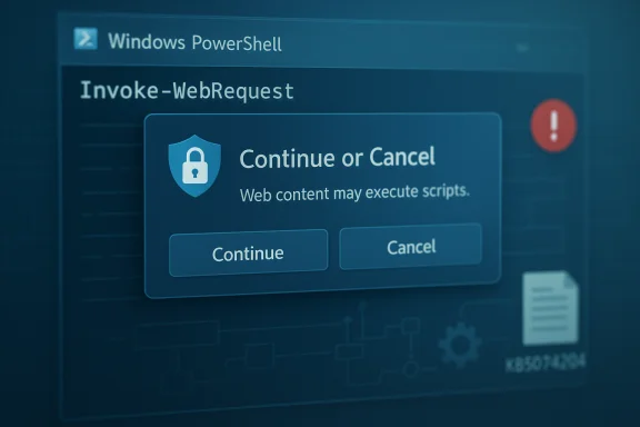 PowerShell CVE-2025-54100 Patch Adds Interactive Prompt to Invoke WebRequest | Windows Forum