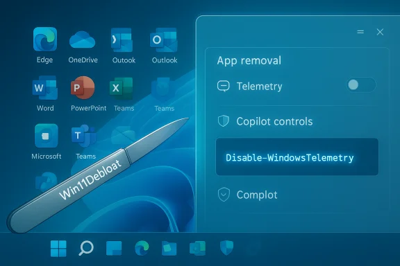 Win11Debloat: In-Place Windows 11 25H2 Debloating Without Reinstall ...