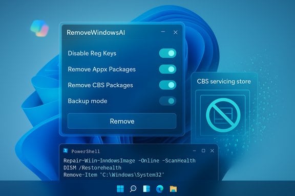 RemoveWindowsAI: Debloat Windows 11 AI Features with Open Source PowerShell | Windows Forum