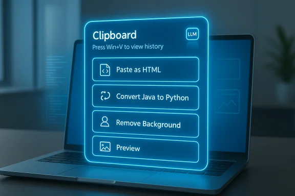 Microsoft Clipboard Copilot: Turning Copy Paste Into an AI Productivity Tool | Windows Forum