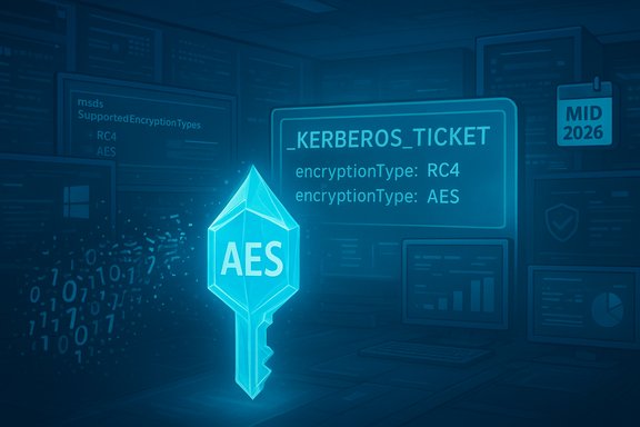Windows Kerberos RC4 End of Life: AES Keys Default by Mid 2026 | Windows Forum