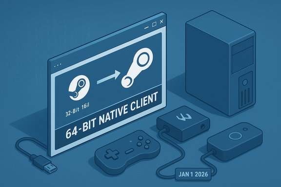 Steam Drops 32-Bit Windows Support: 64-Bit Only from Jan 2026 | Windows ...