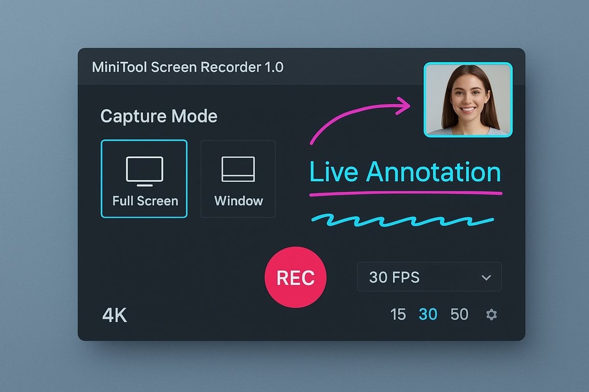 MiniTool Screen Recorder 1.0: Free 4K Screen Recording with No ...