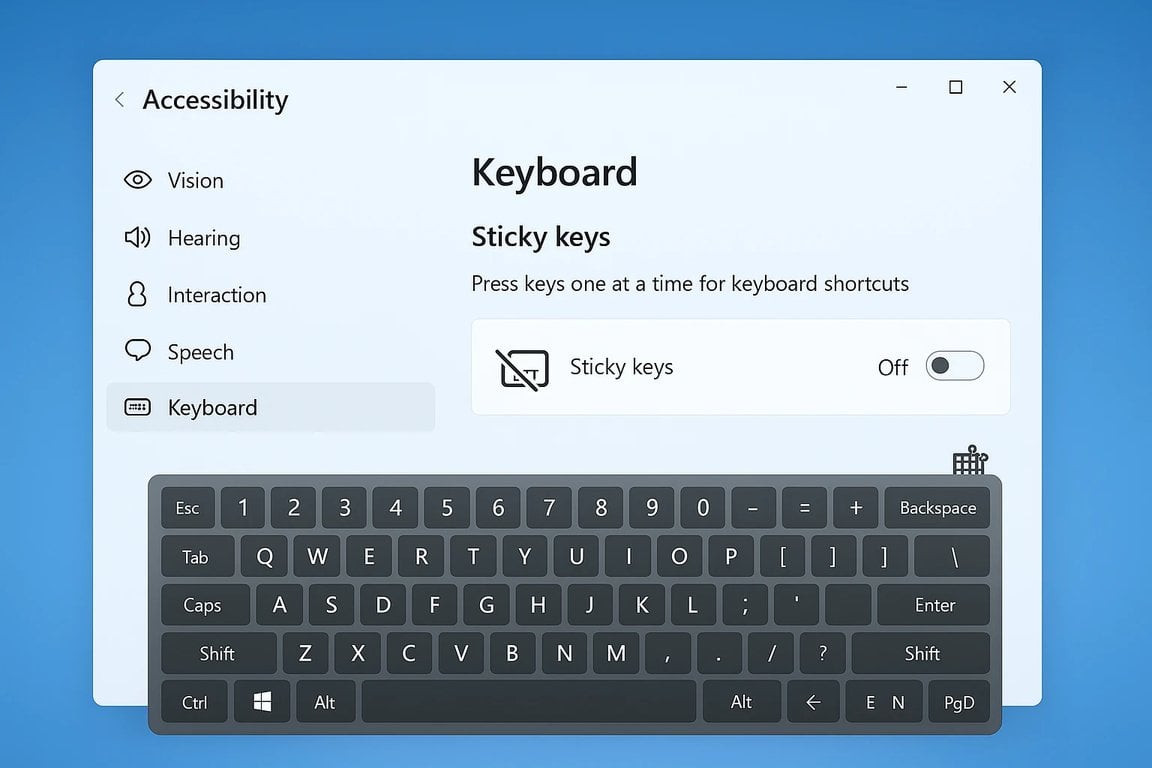 How to Turn Off Sticky Keys in Windows 11: Settings Shortcuts and ...