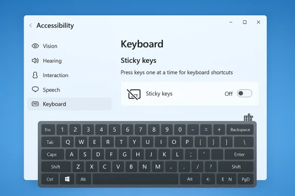 How to Turn Off Sticky Keys in Windows 11: Settings Shortcuts and ...