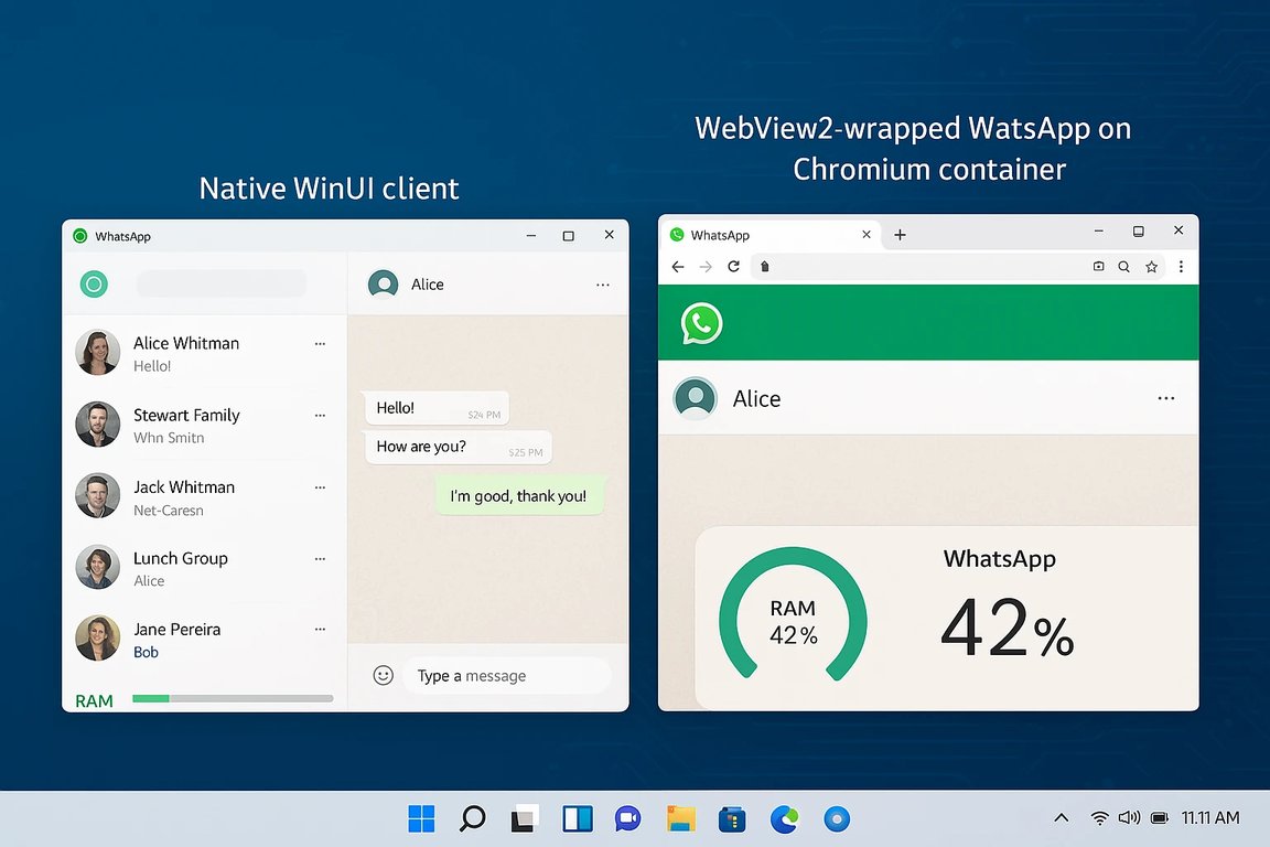 WhatsApp for Windows Switches to WebView2: Memory Spike and Workarounds | Windows Forum