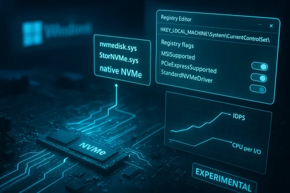 Enable Native NVMe Path in Windows 11 for Faster Random I/O (Risky) | Windows Forum